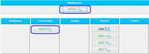 STM32CubeMx. Connecting SD card to STM32 microcontroller.