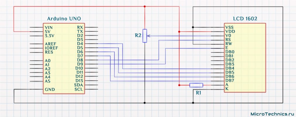 Arduino. LCD 1602. I2C и другие варианты подключения.